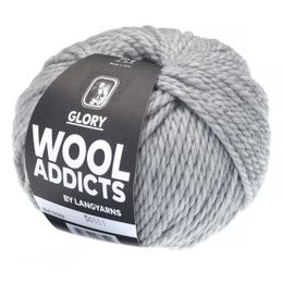 Glory von WOOLADDICTS by Lang Yarns, Hellgrau Melange, aus Schurwolle