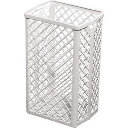TEMCA racon® Papierkorb k-waste, ca. 35 Liter, Abfallbehälter aus Kunststoff, weiß, H 500 mm, B 320 mm, T 270 mm