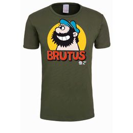 logoshirt T-Shirt 'Brutus' Herren Gr&ouml;&szlig;e L oliv
