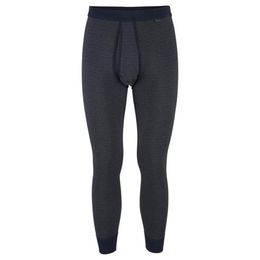 SCHIESSER Long Johns 'Feinripp Melange' male size M/L Dark blue / Grey