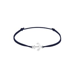 Elli Armband 'Anker' Damen Gr&ouml;&szlig;e 16 navy / silber