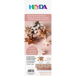 Heyda Papierstreifen-Set Fröbelsterne, roségold, 96 Streifen