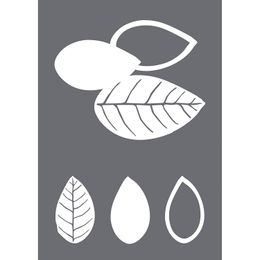 Rayher Siebdruck-Schablone "Blätter"
