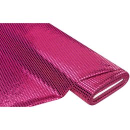 buttinette Paillettenstoff "Gloss", pink, 6 mm Ø, 135 cm breit