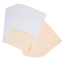 buttinette Einlegeblätter, weiß und creme, 208 x 294 mm, 50 Stück