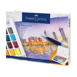 Faber-Castell Aquarellfarben in Näpfchen, 36 Farben