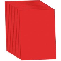 buttinette Fotokarton, rot, 50 x 70 cm, 10 Blatt