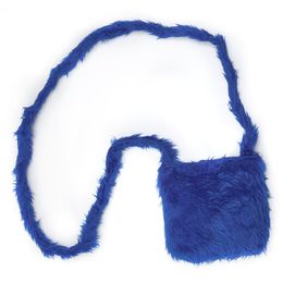 buttinette Tasche "Plüsch", blau