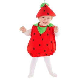buttinette Erdbeere-Kostüm für Kleinkinder