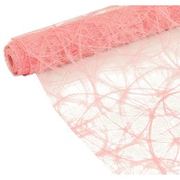buttinette Tischläufer, rosa, 30 cm, 5 m