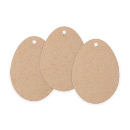 buttinette MDF-Eier, 5,5 x 7,5 cm, 6 Stück