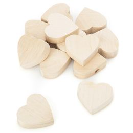 buttinette Herzen aus Holz, 4 cm, 12 Stück