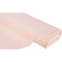 buttinette Sweatstoff "Basic" mit weich gerauter Innenseite, rosa-melange