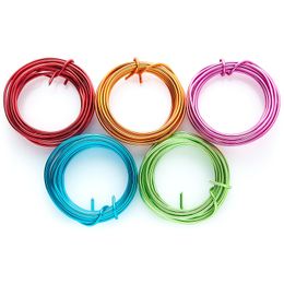 buttinette Aludraht-Set bunt, 2 mm Ø, 5 Stück à 2 m