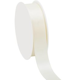 buttinette Satinband, creme, 25 mm, 25 m