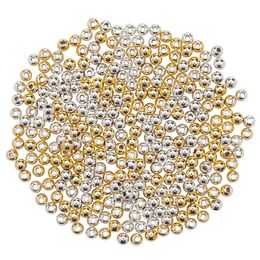 buttinette Rundperlen, gold und silber, 2 mm Ø, 400 Stück