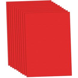 buttinette Tonzeichenpapier, rot, 50 x 70 cm, 10 Blatt