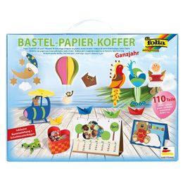 Folia Bastelpapier-Koffer "Allgemein", 110-teilig