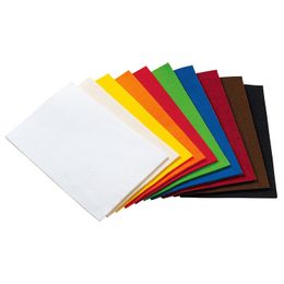 buttinette Textilfilz-Paket "Kreativ", Stärke 4 mm, 20 x 30 cm, kräftige Farben