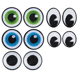 buttinette Applikationen "Augenmix", Größe: 2,1 - 3,0 cm, Inhalt: 10 Stück