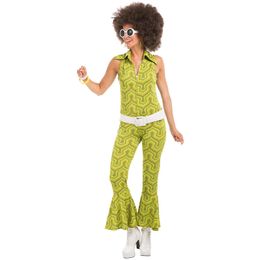 buttinette 70s Jumpsuit "Green Hippie"