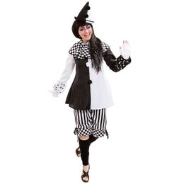 buttinette Harlekin-Kostüm "Black & White" für Damen