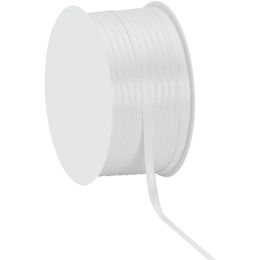 buttinette Satinband, weiß, 3 mm, 50 m