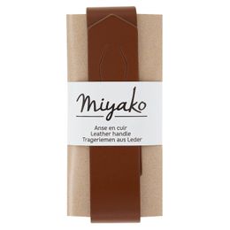 buttinette Lederriemen "Miyako" für Taschen, braun, Länge: 49,5 cm