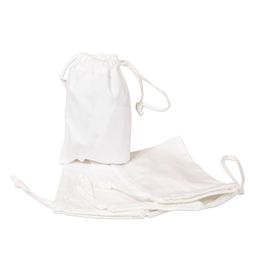 buttinette Baumwollsäckchen, weiß, 10 x 15 cm