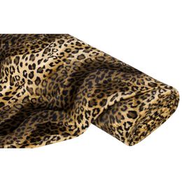 buttinette Fellimitat Leopard, braun