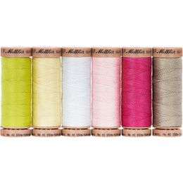 Mettler Silk Finish Cotton "Frühlingstraum", Stärke: 40, Inhalt: 6x 150 m
