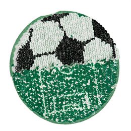 buttinette Wende-Applikation "Fußball", 13 cm Ø