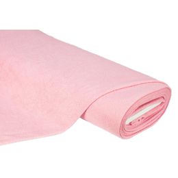 buttinette Baumwoll-Polyester-Fleece, rosa