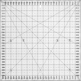 buttinette Rollschneider-Lineal, in cm-Einheit, Größe: 30 x 30 cm