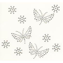 buttinette Strass-Applikationen "Schmetterlinge", Größe: 2–5,5 cm, Inhalt: 10 Motive