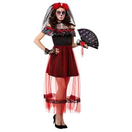 buttinette Tag-der-Toten-Kostüm für Damen
