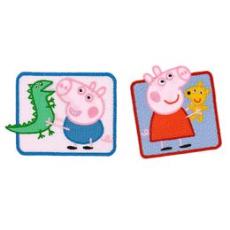 buttinette Applikationen "Peppa Pig®", Größe: 6–8 cm, Inhalt: 2 Stück