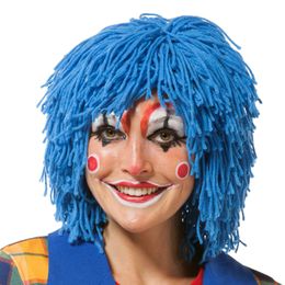 buttinette Wollperücke "Clown", blau