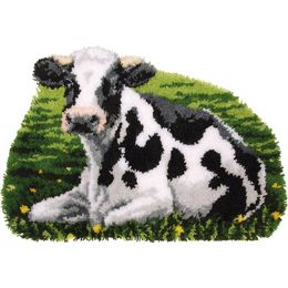 Verachtert Knüpf-Formteppich "Kuh" 70 x 47 cm