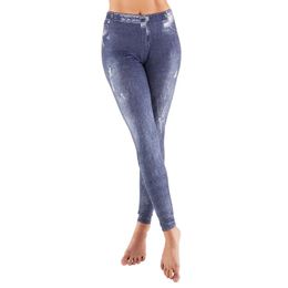 buttinette Thermo-Leggings "Jeans"