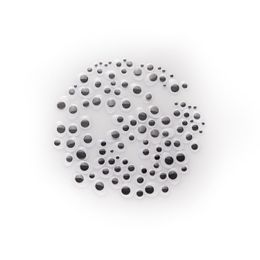 buttinette Wackelaugen, zum Kleben, oval und rund, schwarz-weiß, 5–16 mm, 100 Stück