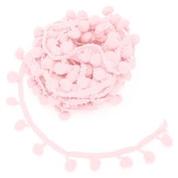 buttinette Pompon-Borte, rosa, 20 mm, 5 m