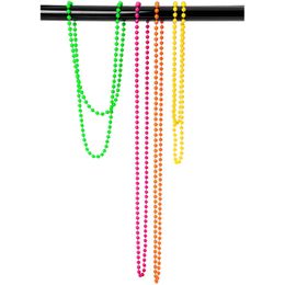 buttinette Perlenketten "Neon", 4 Stück