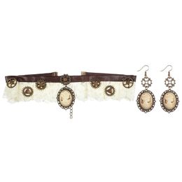 buttinette Schmuck-Set "Steampunk", 3-teilig