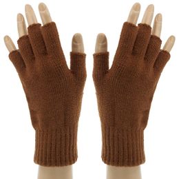 buttinette Strick-Handschuhe, braun