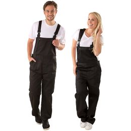 buttinette Latzhose unisex, schwarz