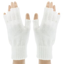 buttinette Strick-Handschuhe, weiß