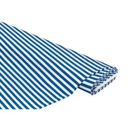 buttinette Streifen-Jersey, blau/weiß