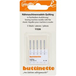 buttinette Nähmaschinennadeln "Quilting", Stärke: 75–90, Inhalt: 5 Stück