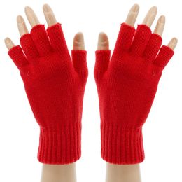 buttinette Strick-Handschuhe, rot